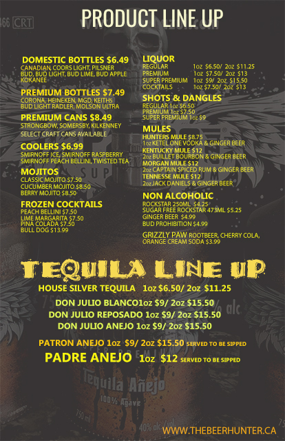 DRINKS | The Beer Hunter Bar & Grill